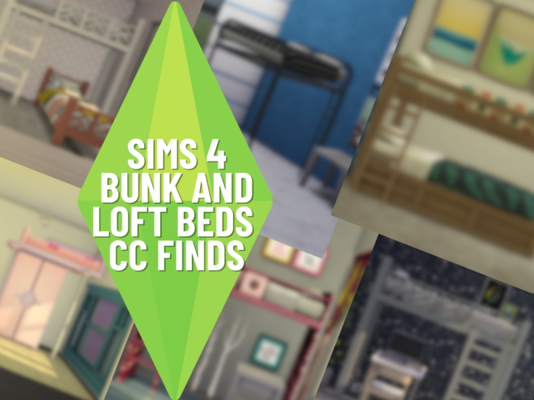 Bunk beds and loft beds for The Sims 4 (CC & Mods list) — SNOOTYSIMS