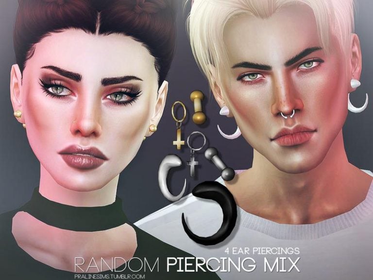 Latest Ear Piercing Custom Content for the Sims 4 — SNOOTYSIMS