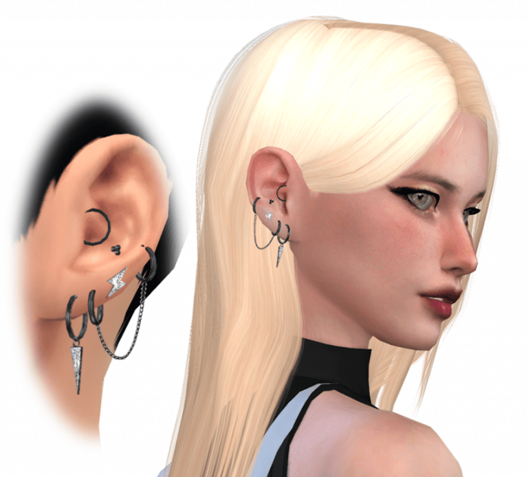 Latest Ear Piercing Custom Content for the Sims 4 — SNOOTYSIMS