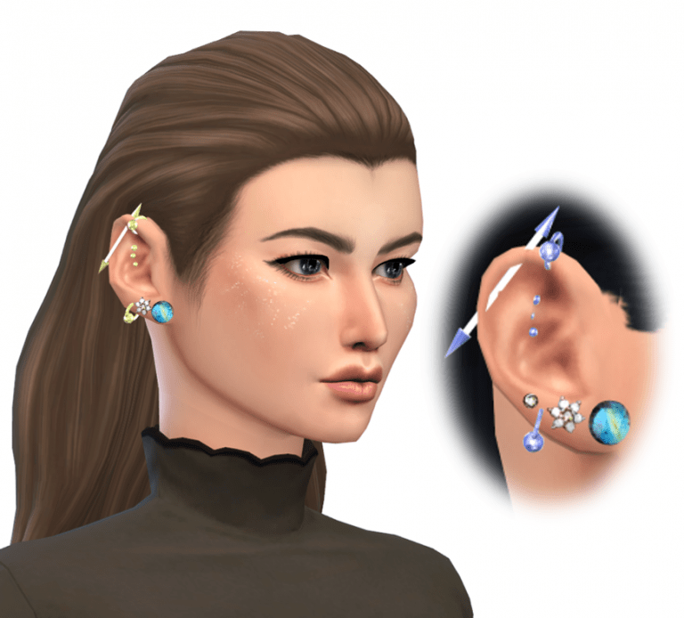Latest Ear Piercing Custom Content for the Sims 4 — SNOOTYSIMS