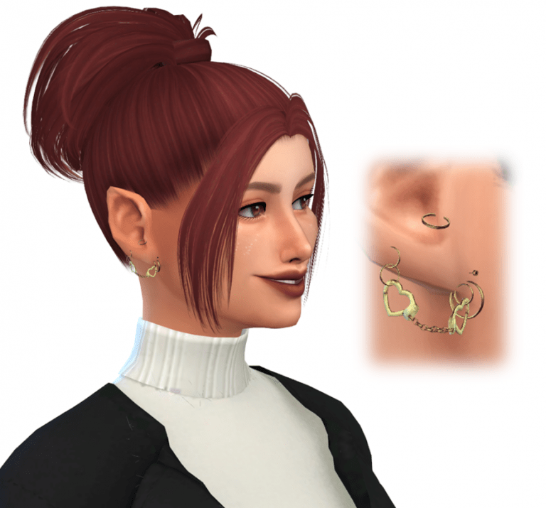 Latest Ear Piercing Custom Content for the Sims 4 — SNOOTYSIMS