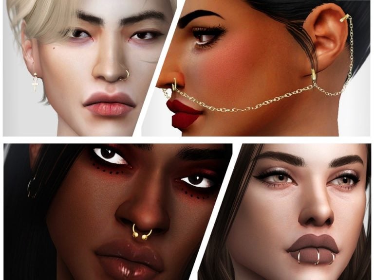 The Best Sims 4 Piercings CC from Tumblr, TSR & More — SNOOTYSIMS