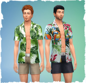 Best Hawaiian shirts Custom Content for the Sims 4 — SNOOTYSIMS