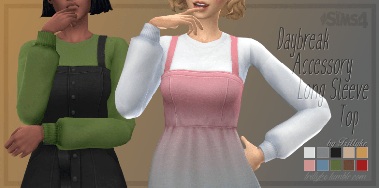 Latest Accessory Tops Custom Content for the Sims 4 — SNOOTYSIMS