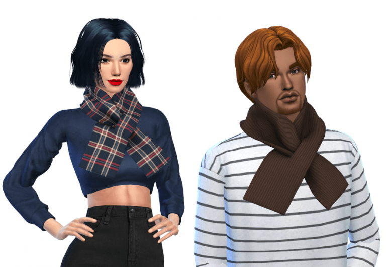 Awesome Scarf Custom Content for Your Sims — SNOOTYSIMS