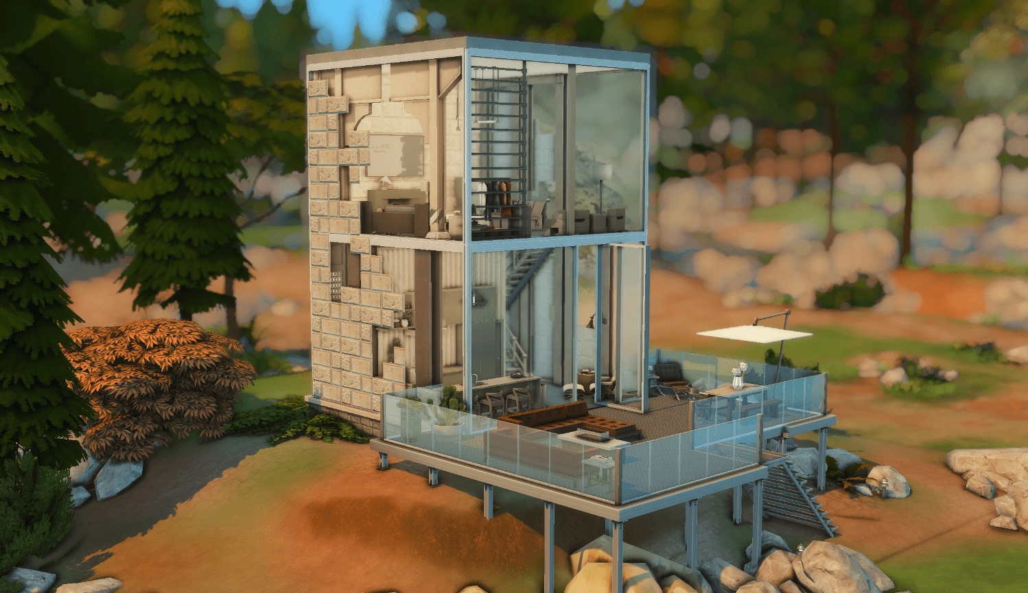 Some Sims 4 Small House Ideas! No CC- For Free