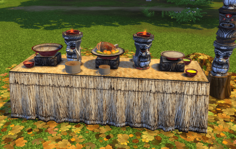 Sims 4 Buffet Table Ideas to enjoy in the Sims universe!