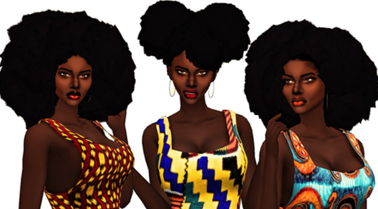 Sims 4 Afro CC: The Best Afro Hairstyles — SNOOTYSIMS