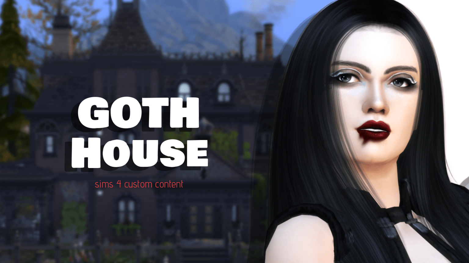 Sims 4 Goth House CC - Free to Download! — SNOOTYSIMS