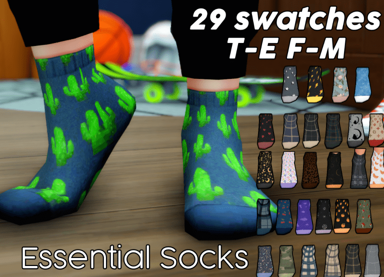 20 Sims 4 Socks Custom Content + One Special Pack! — SNOOTYSIMS