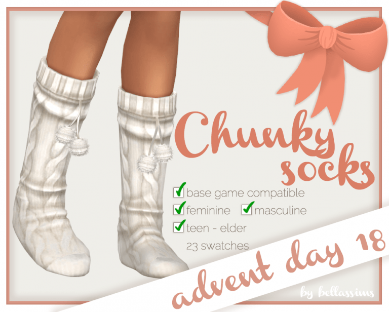 20 Sims 4 Socks Custom Content + One Special Pack! — SNOOTYSIMS