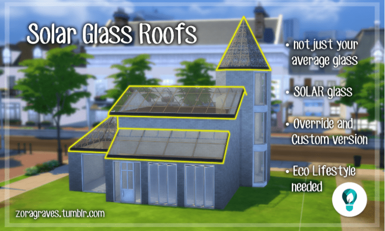 Unique Glass Roofing and Upgrading Your Roof Builds in The Sims 4 ...