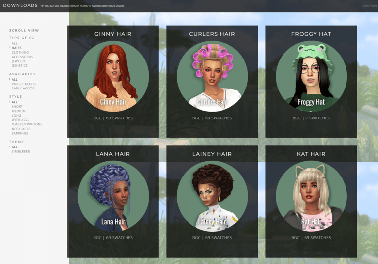 15 CC Creators You Should Check Out If You Love Maxis Match Hair ...