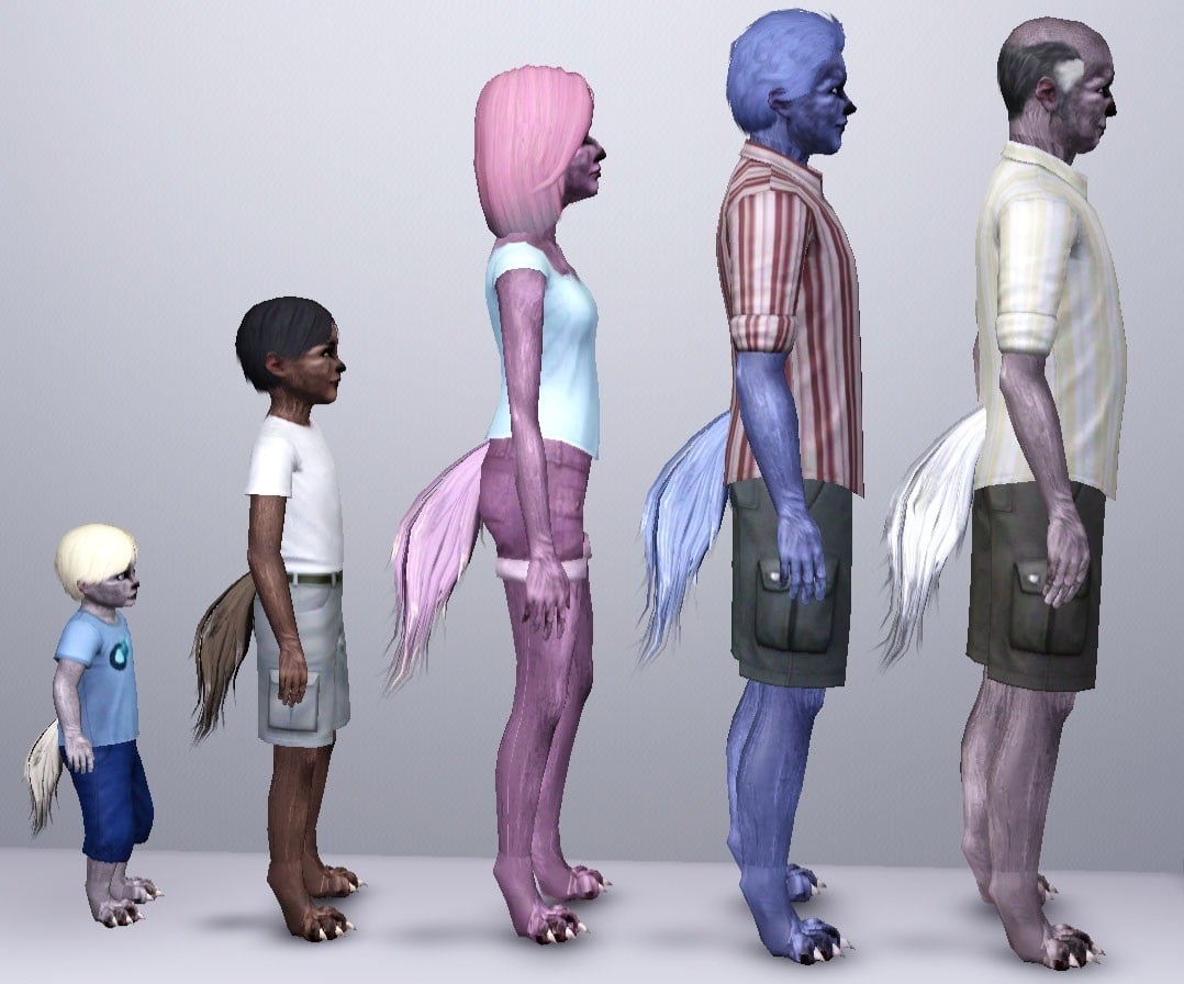 Create The Ultimate Wolf Sim With These Wolf Ears And Tail CC Packs ...