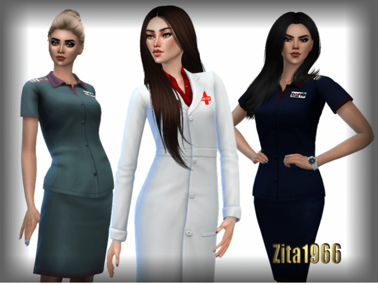 The Best 15 Brainy Lab Coat CC for TS4 — SNOOTYSIMS
