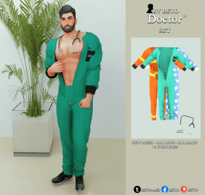 The Best 15 Brainy Lab Coat CC for TS4 — SNOOTYSIMS