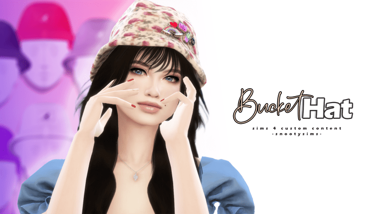 Coolest Bucket Hat CC for Sims 4 You'll Love Rocking! — SNOOTYSIMS