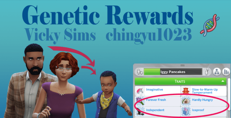 Making Genetics Useful with Vicky Sims' Genetic Rewards Mod — SNOOTYSIMS