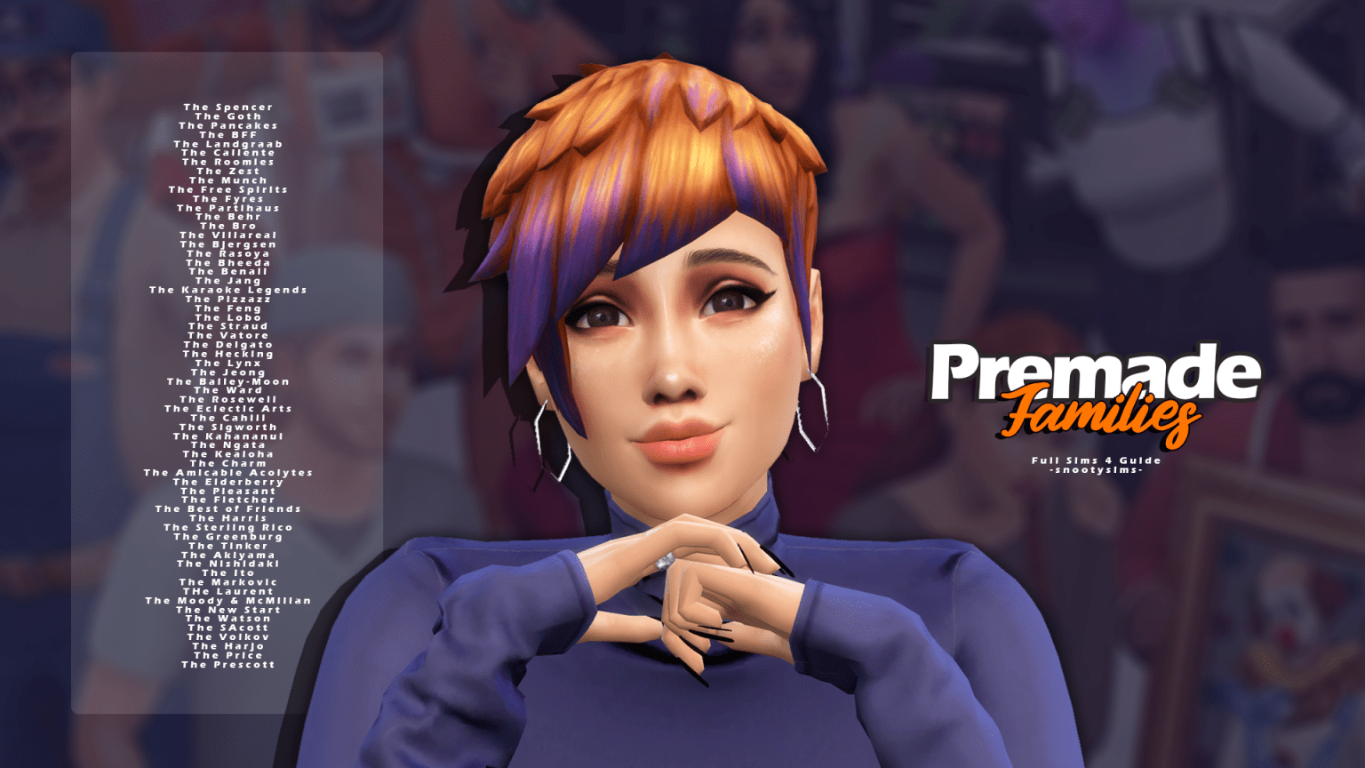 Everything Worth Knowing About Premade Families Of The Sims 4 — SNOOTYSIMS