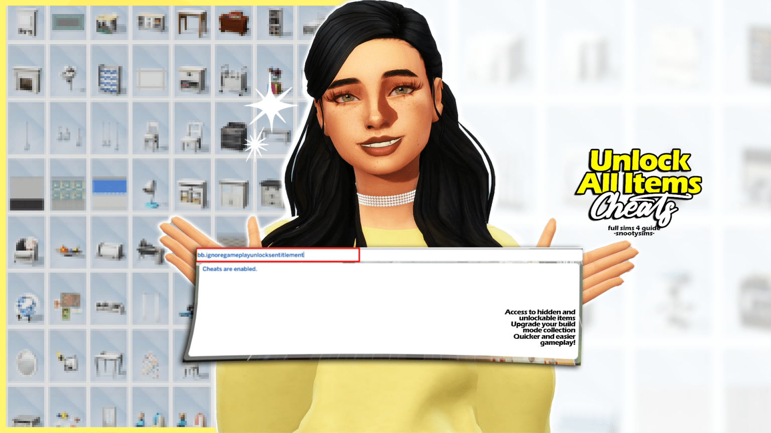 Sims 4 Cheats Unlock All Items Mytescapes