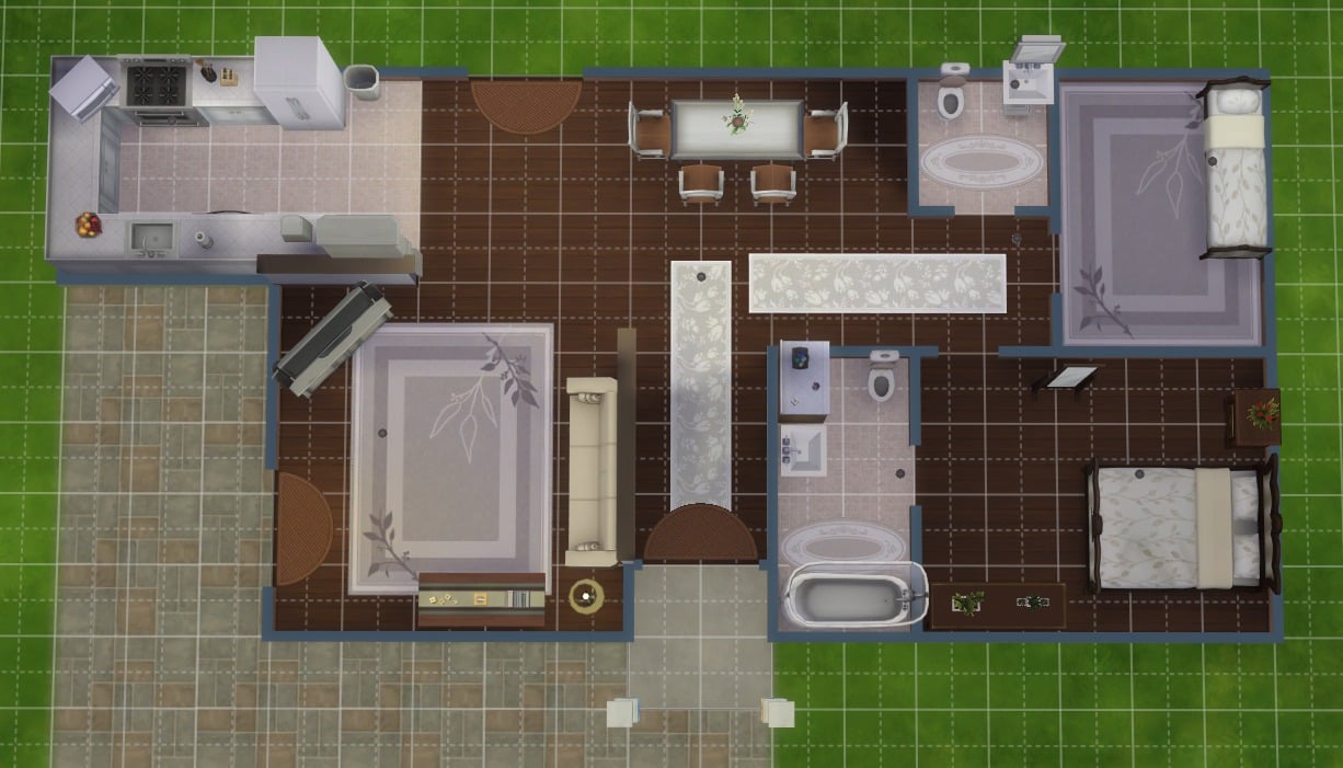 A List of Easy House Blueprints for The Sims 4!