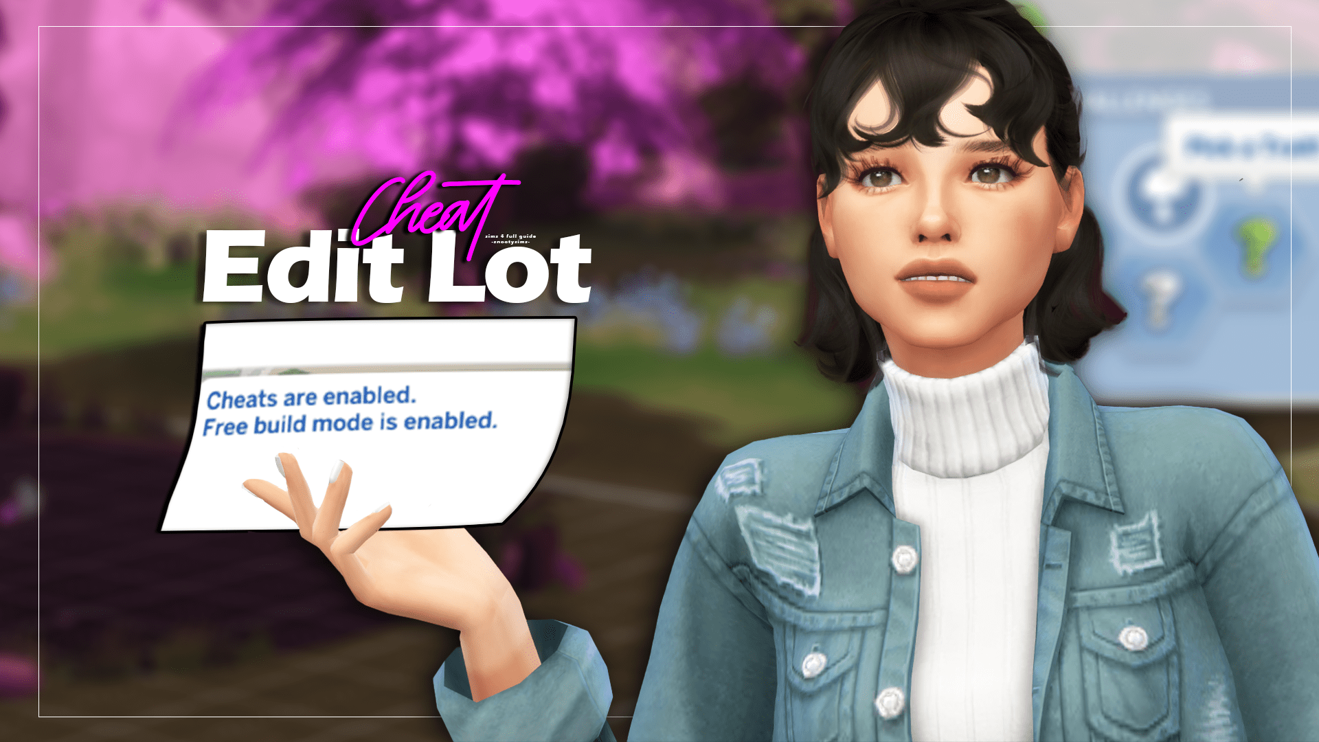 The Sims 4 Edit Lot Cheat Build On The Fly SNOOTYSIMS The Sims 4 Edit Lot Cheat Build On The Fly SNOOTYSIMS