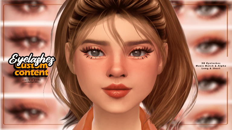 35+ Eyelashes CC for an Attractive Look in the Sims 4! — SNOOTYSIMS