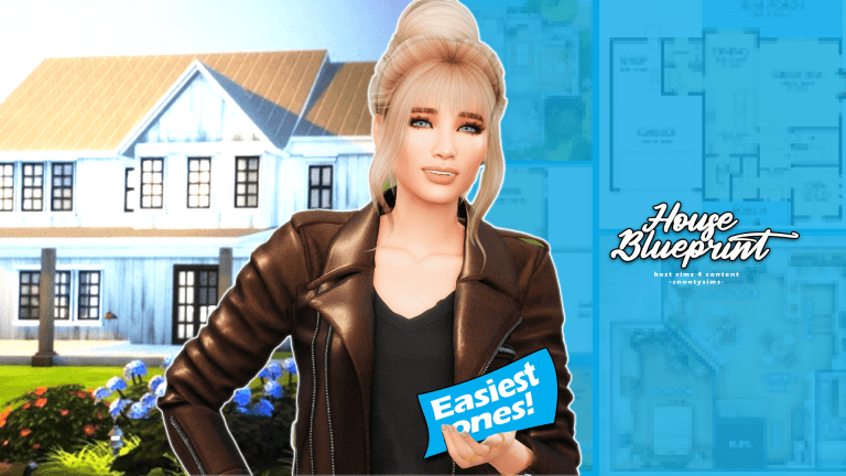 A List of Easy House Blueprints for The Sims 4!