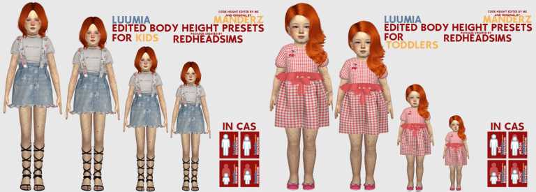 Sims 4 Height Slider Mods: How to Change Your Sim's Height — SNOOTYSIMS