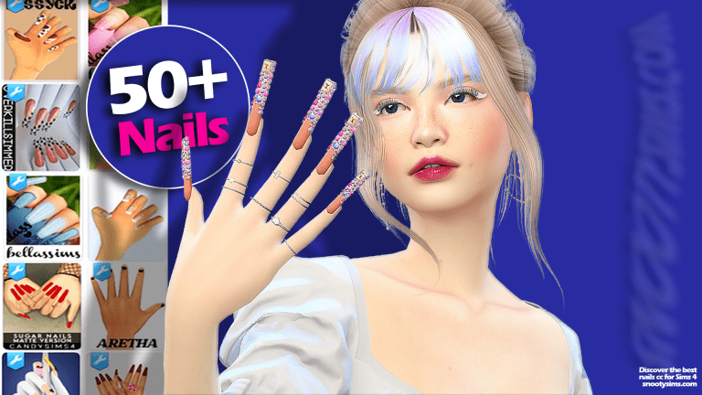 50+ Hottest Sims 4 Nails CC That We Know You Will Love! — SNOOTYSIMS