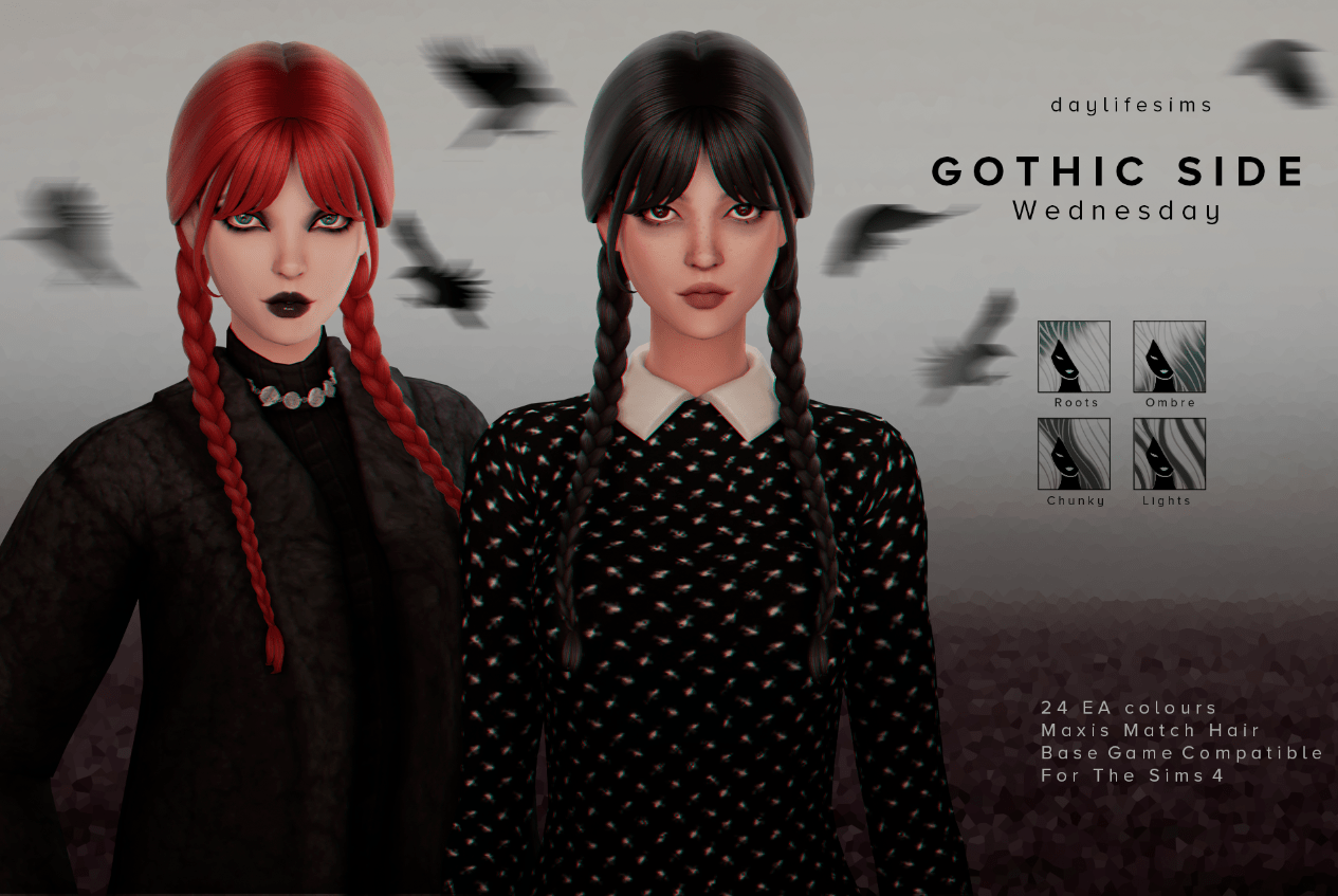 The Most Horrifying Wednesday Addams CC We Could Dig Up! — SNOOTYSIMS