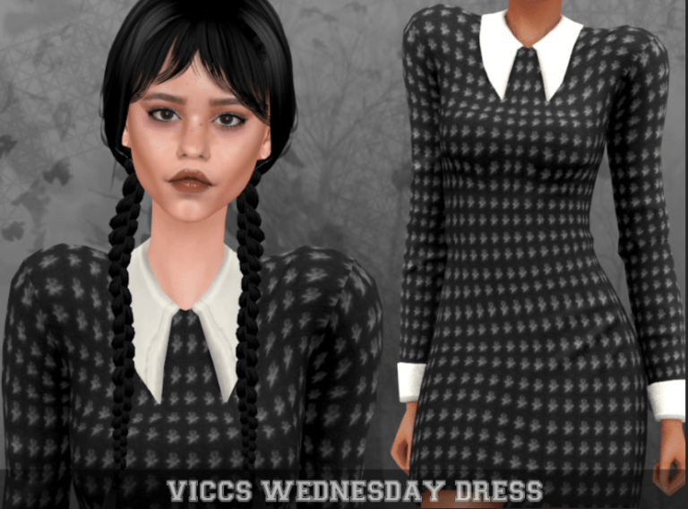 The Most Horrifying Wednesday Addams CC We Could Dig Up! — SNOOTYSIMS