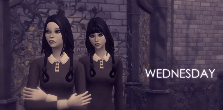 The Most Horrifying Wednesday Addams CC We Could Dig Up! — SNOOTYSIMS
