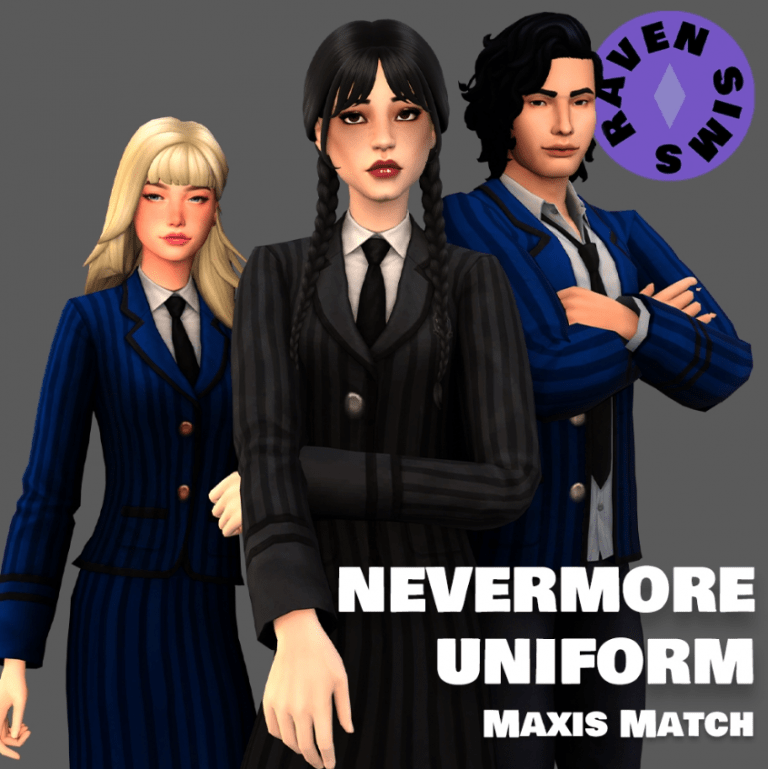 The Most Horrifying Wednesday Addams CC We Could Dig Up! — SNOOTYSIMS