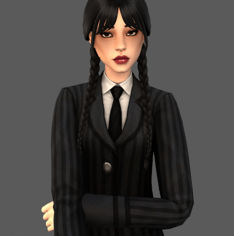 The Most Horrifying Wednesday Addams CC We Could Dig Up! — SNOOTYSIMS