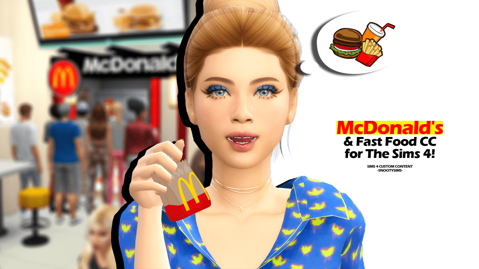The Best Mcdonalds and Fast Food CC packs for The Sims 4!