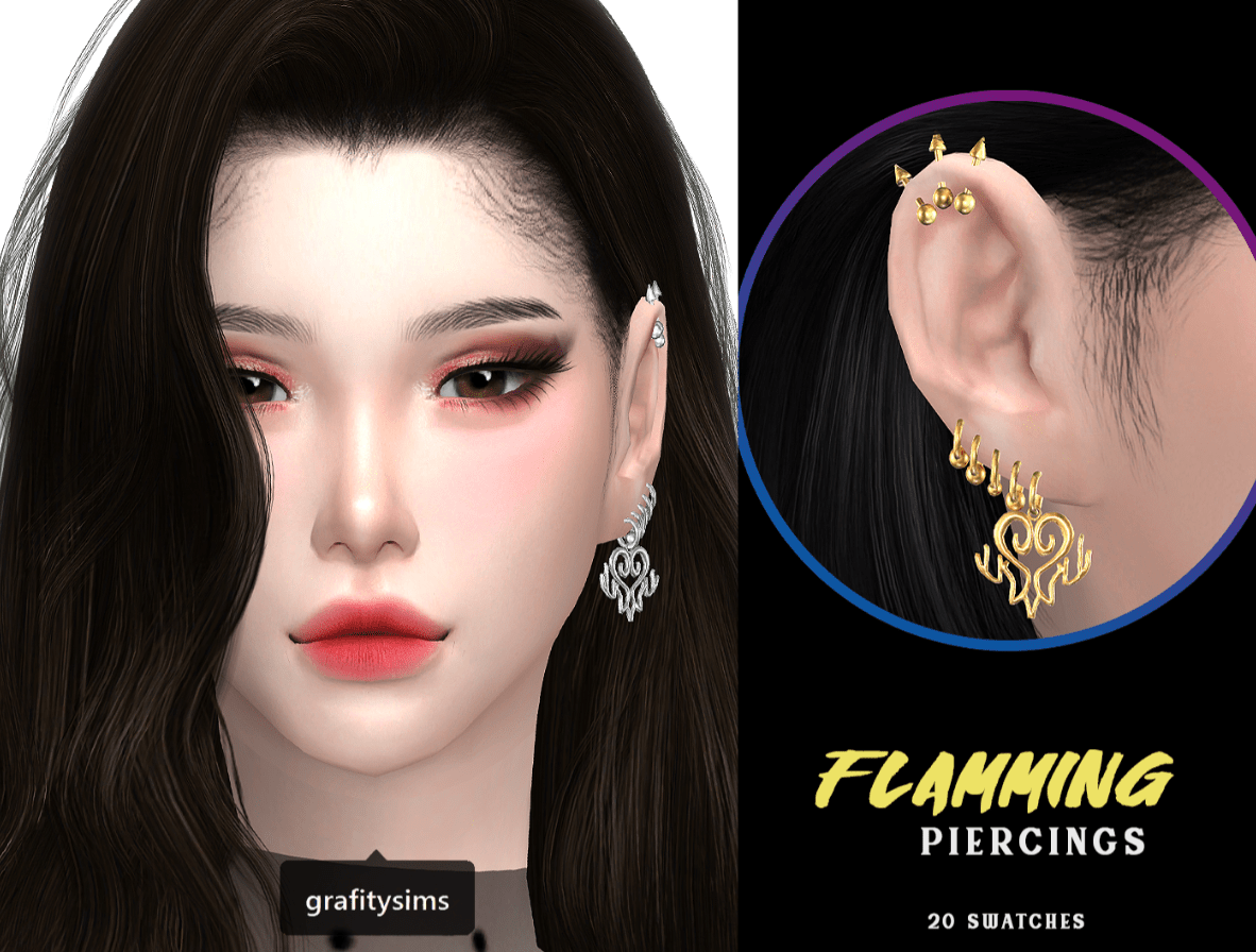53+ Ultimate Sims 4 Piercings CC From Tumblr & Patreon (2023 Update ...