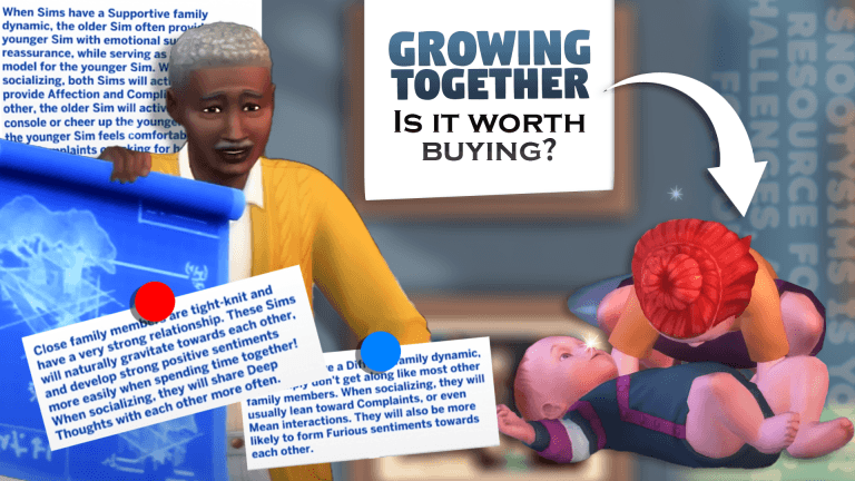 The Sims 4 Growing Together Expansion Pack: Is it Worth it? — SNOOTYSIMS