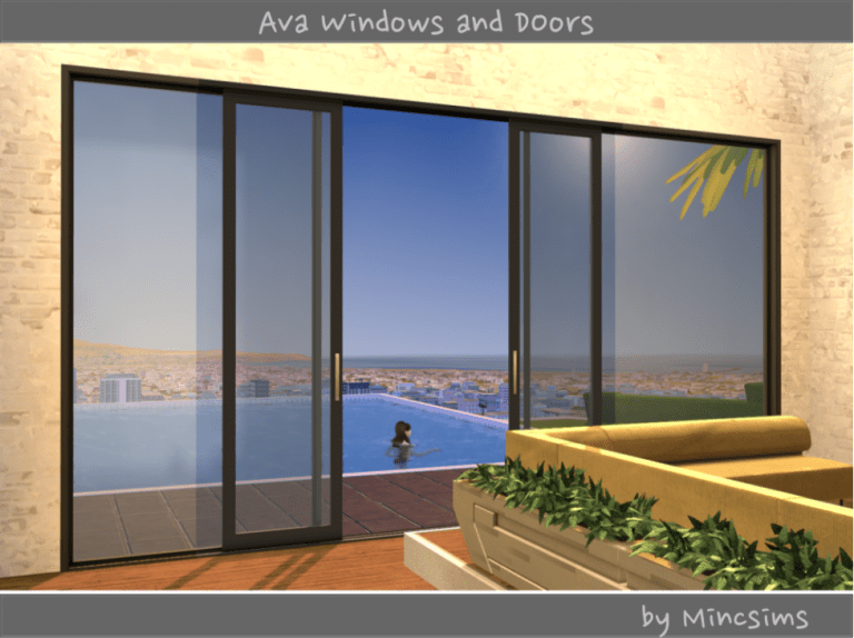 The Best CC Sliding Glass Doors for The Sims 4! — SNOOTYSIMS