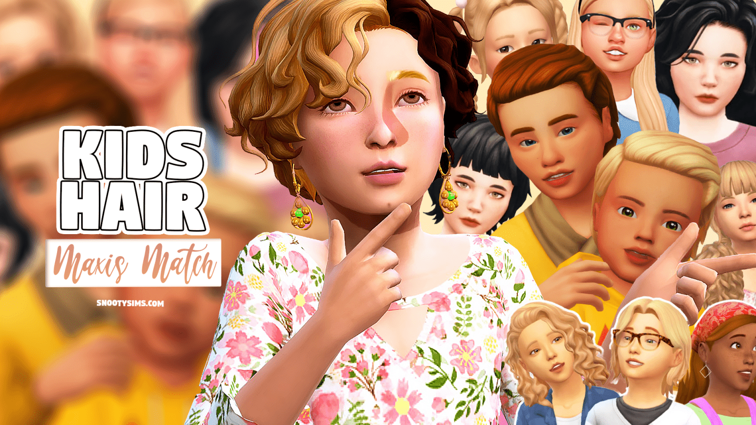 27+ of the Most Incredible Maxis Match Hairstyles for Kids in TS4 ...