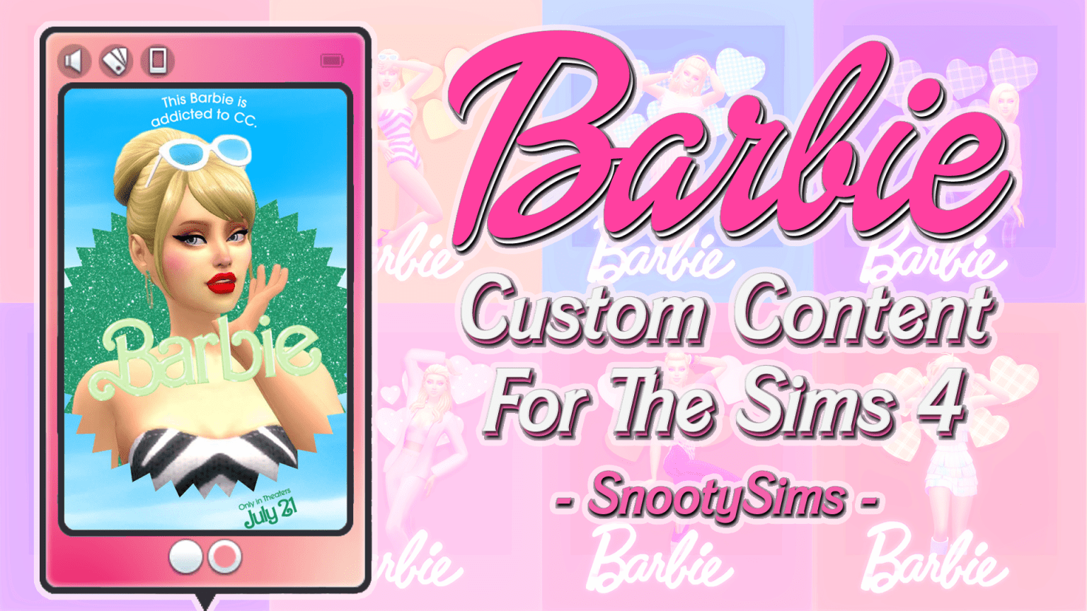 Think Pink with 35 Pieces of Amazing Barbie CC! — SNOOTYSIMS