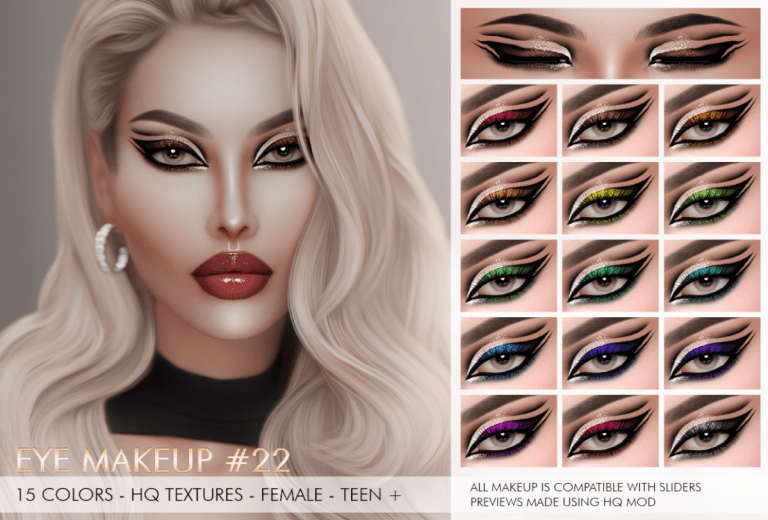 70+ Makeup CC Packs that Will Transform Your Sims Looks Completely ...