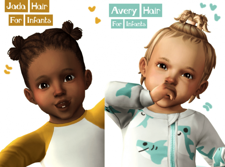 30+ Only the Cutest Infant Hairstyles: Baby Hair CC for Every Taste ...