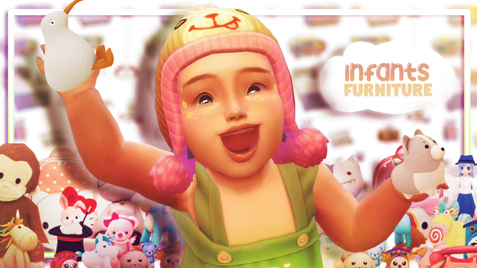 30+ Versatile Infant Furniture CC for The Sims 4 (Functional & Deco ...