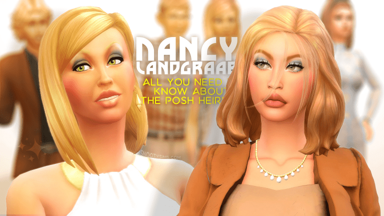 Nancy Landgraab in Sims 3 & 4 - The Posh Heiress!