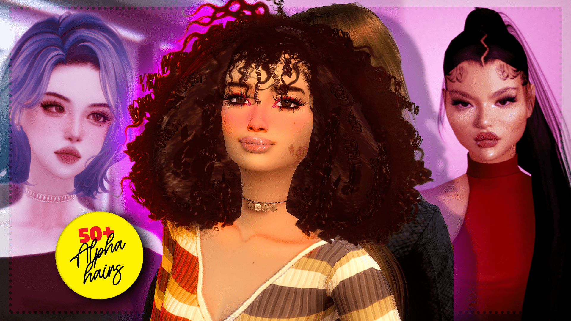 50+ Alpha Hair CC That Look SUPER Realistic for the Sims 4! — Page 2 of ...