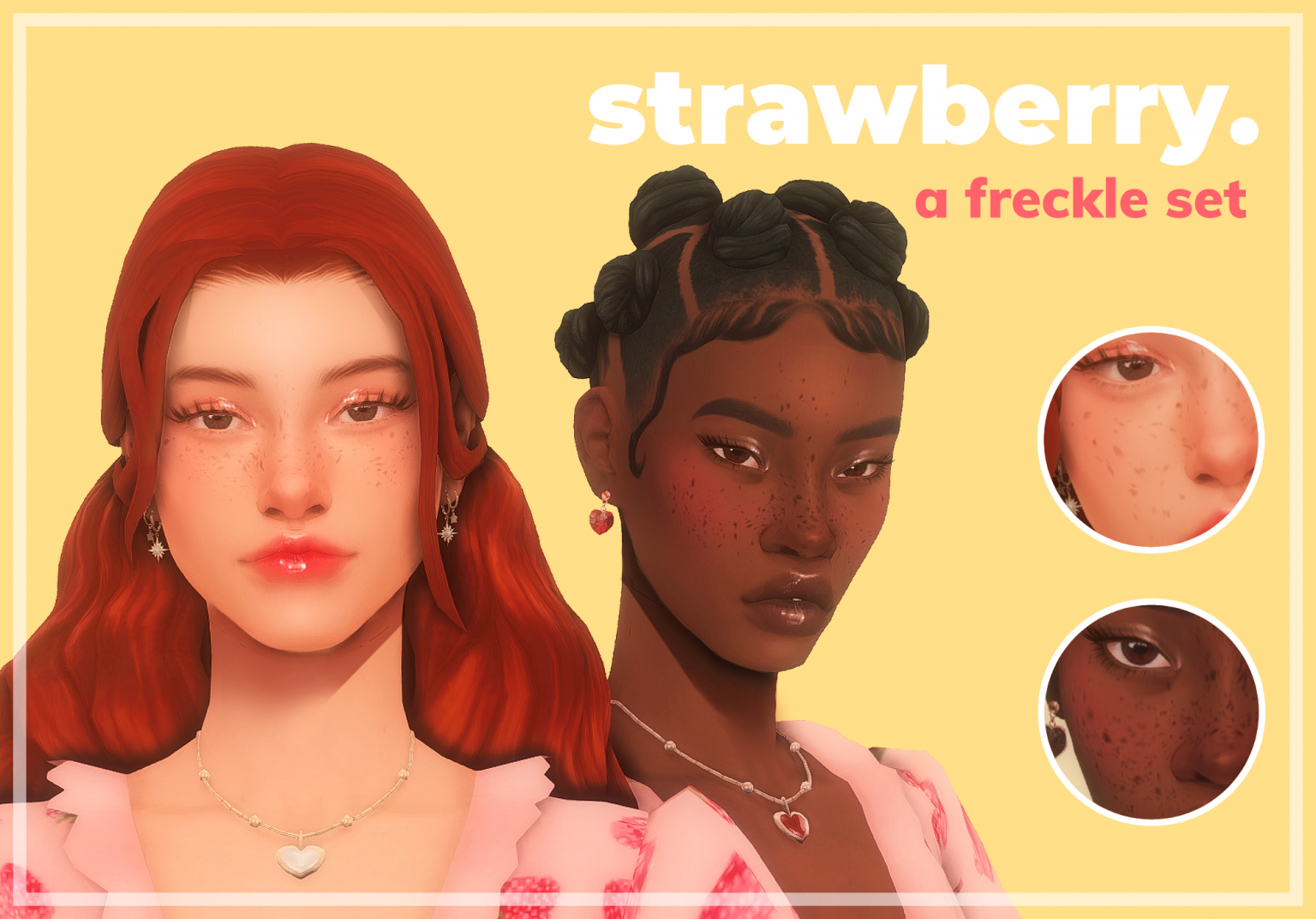 An Excellent Collection of Freckles CC for The Sims 4! — SNOOTYSIMS