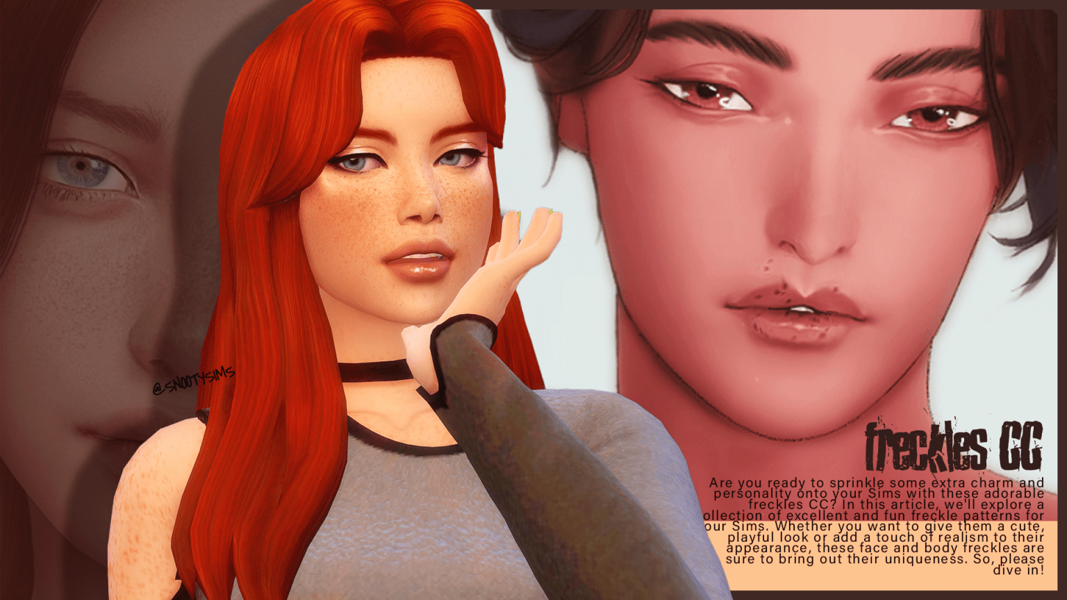 An Excellent Collection of Freckles CC for The Sims 4! — SNOOTYSIMS