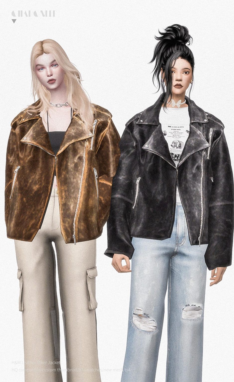 40+ Leather Jacket CC Finds for The Sims 4 — SNOOTYSIMS