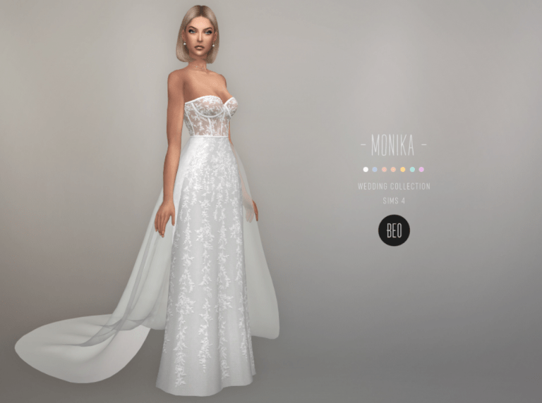 10+ Absolutely Perfect Wedding Dress CC for Your Sims' Special Day ...